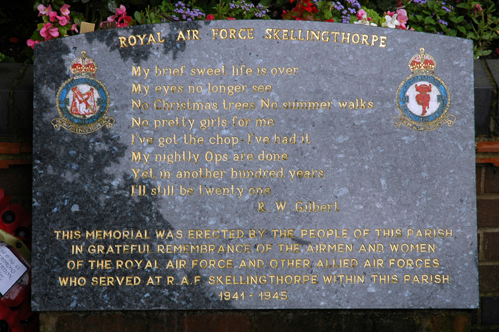 RAF Skellingthorpe Memorial - BCAR.org.uk